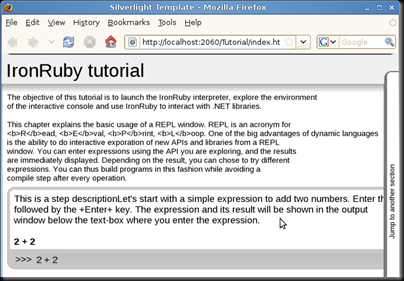Jimmy Schementi > IronRuby at OSCON 2009: Mono, Moonlight, and scripting open source apps